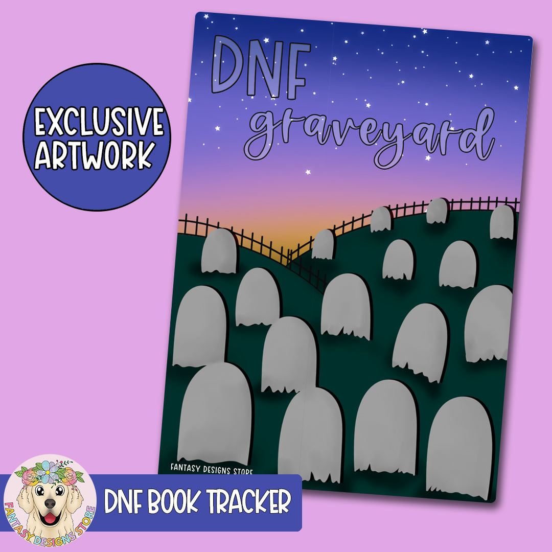 DNF Book Graveyard Sticker Sheet – Fantasy Designs Planner Supplies